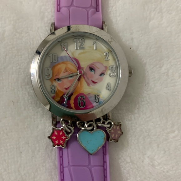 Disney | Accessories | Disney Frozen Elsa Anna Watch With Charms | Poshmark